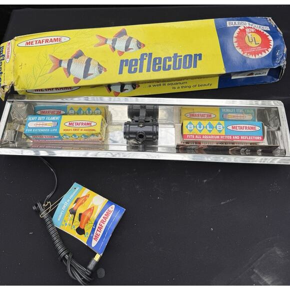 Metaframe | Fish | Rare 96s New 20 Metaframe Reflector Aquarium Light ...